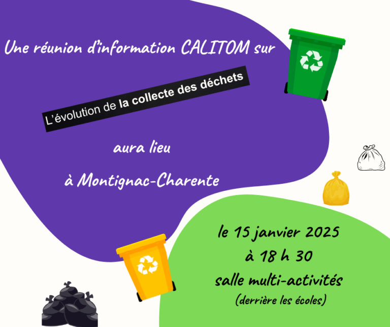 CALITOM – Réunion publique nouveau schéma de collecte – 15.01.2025 à ...